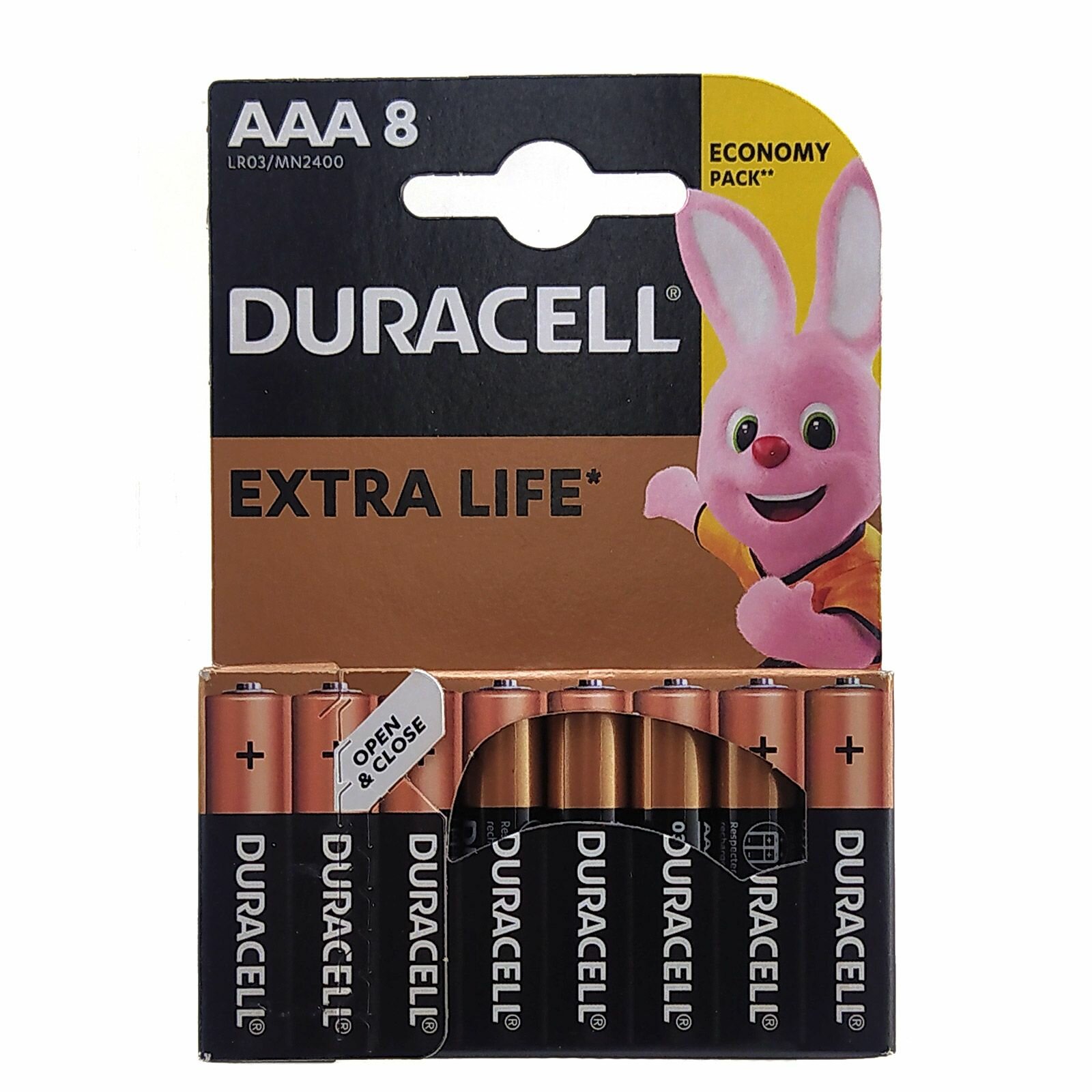 Батарейка (16шт) DURACELL LR03 (AAA) 1.5В щелочная(алкалиновая) (8шт*2)