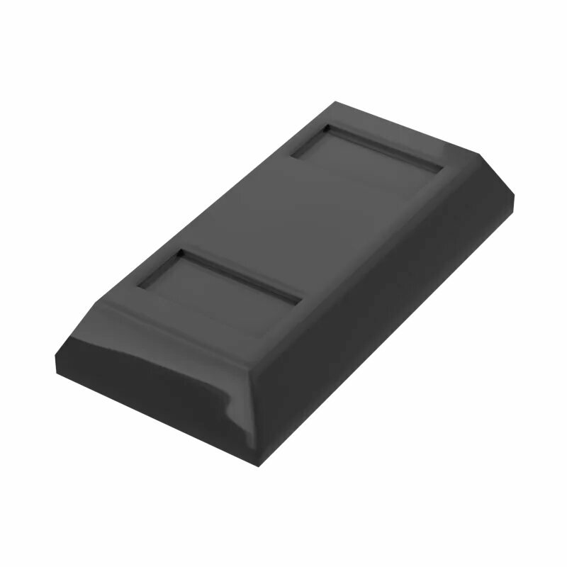 MOC 10 шт. пластиковые блоки 1x2 для сборки Черный, 26-black