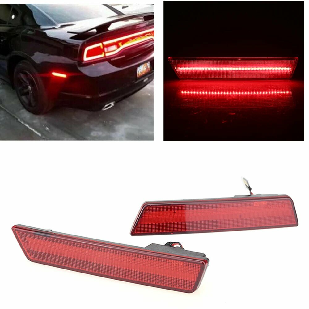 Для Dodge Challenger 2008-2014/зарядное устройство 2011-2014 светодиодный задний боковой габаритный фонарь с красной крышкой, индикатор объектива, указатель поворота, дневной фонарь