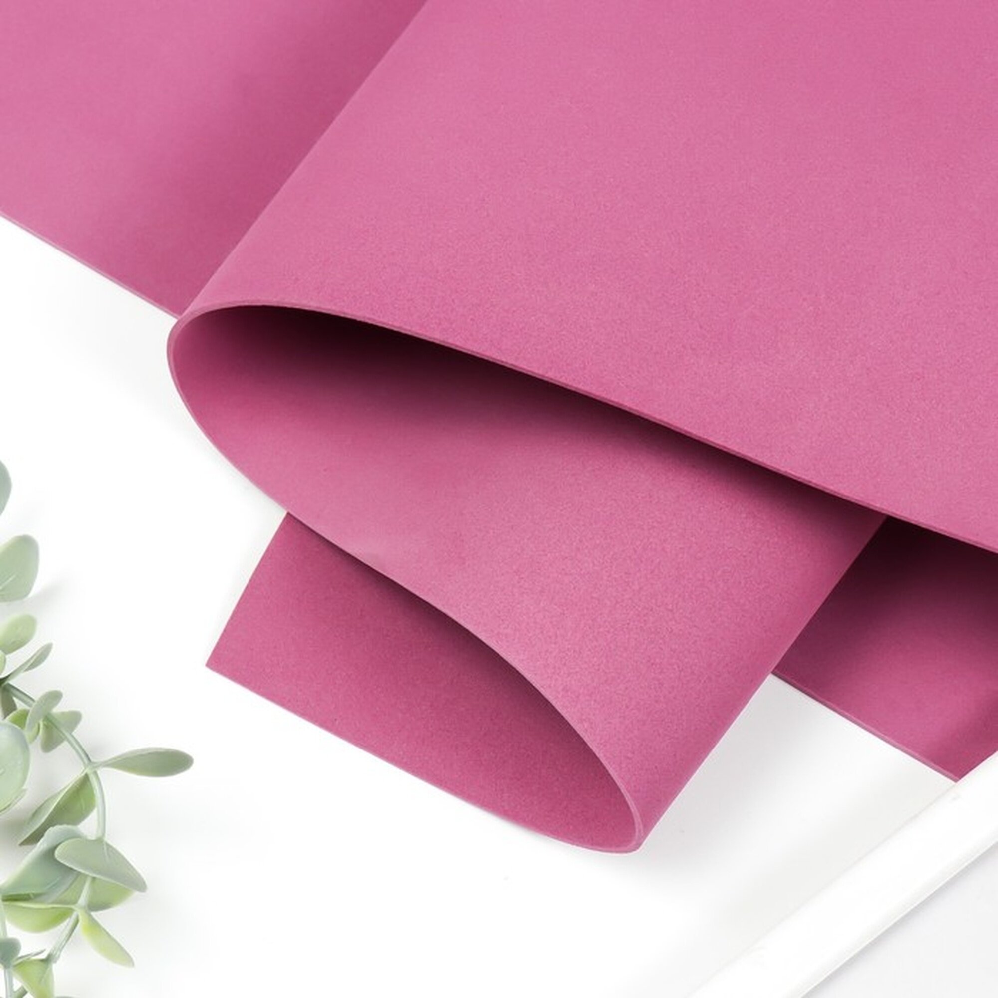 Фоамиран Сима-ленд 262-Byrgyndi, иранский, 2мм, 60x70см, розовый