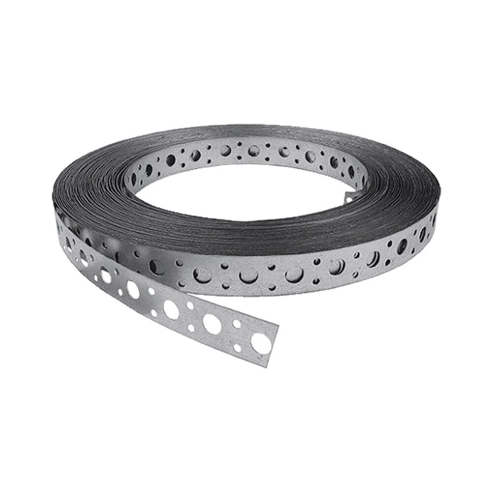 Лента перфорированная LOTOK 20x25000 PS 20x25000 (0) из оцинкованной стали, высокая прочность, промышленное крепление