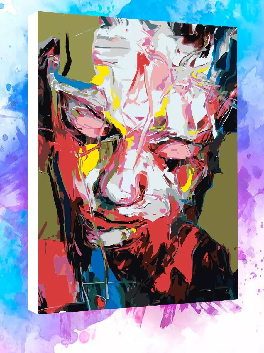 Картина по номерам Арт Лицо Абстракция Девушка