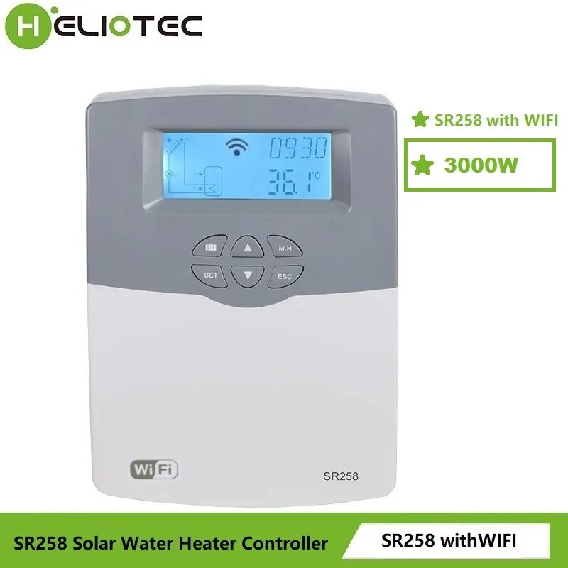 Контроллер солнечного водонагревателя SR258 SR258-WIFI 3000W