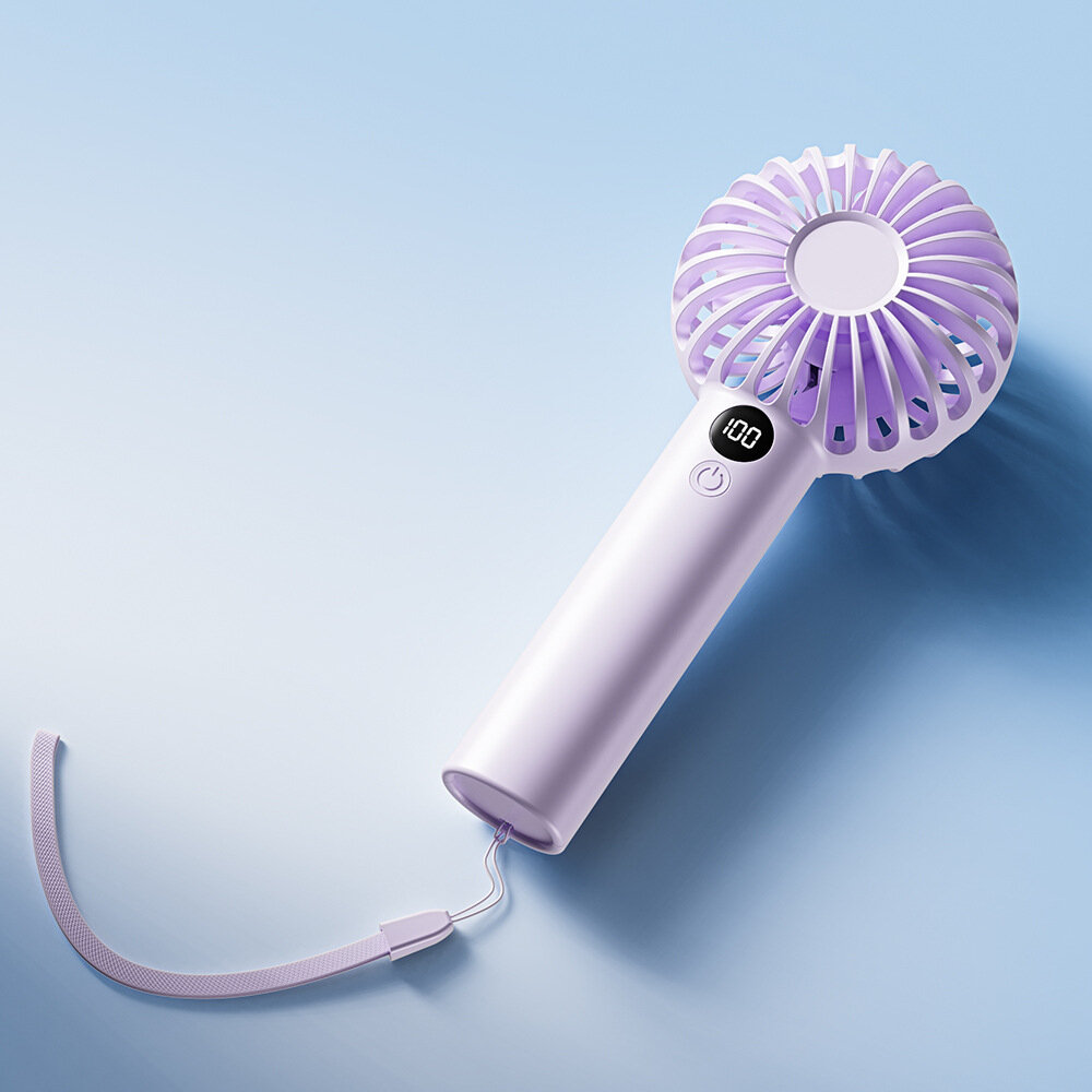 Высокоскоростной ручной USB мини портативный ремешок маленький вентилятор зарядки цифровой дисплей