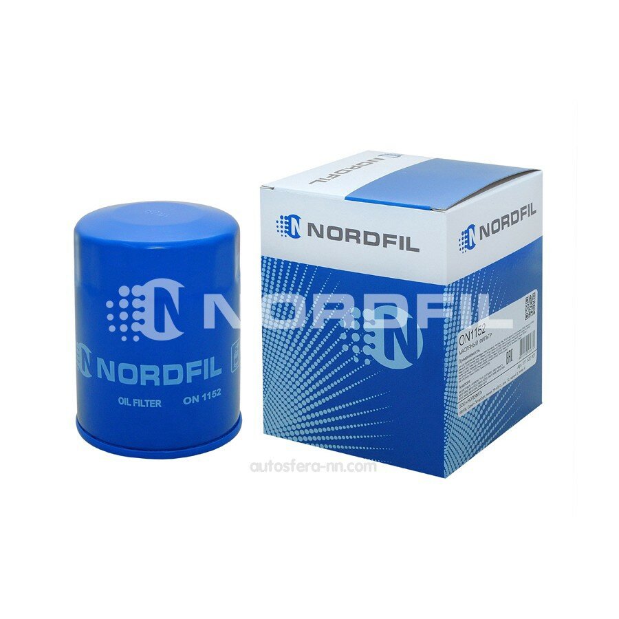 NORDFIL ON1152 Фильтр масляный (Spin-on Высота 90 мм) GEELY Atlas / JAC T9 / Changan CS35 CS35 Plus CS55 Plus C