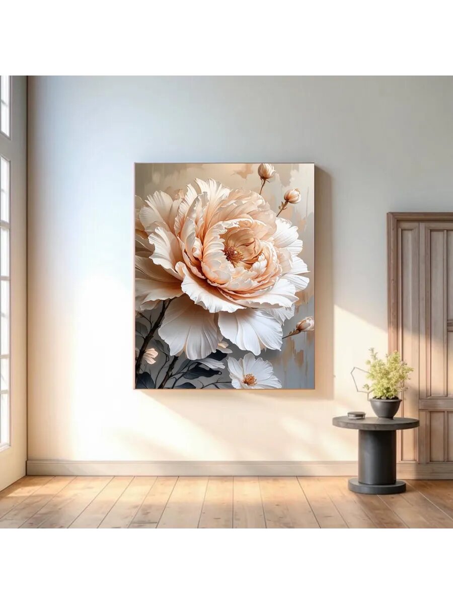 Картина интерьерная Пионы, цветы, 40*60 см