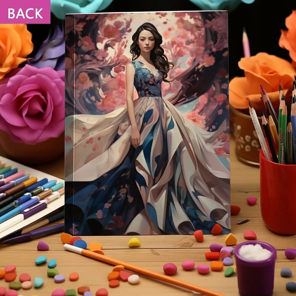 Книжка-раскраска моды, Альбом для рисования Витрина моды, высокое качество Книга каракулей30 см*21 см, подходит для раскрашивания как взрослыми, так и детьми