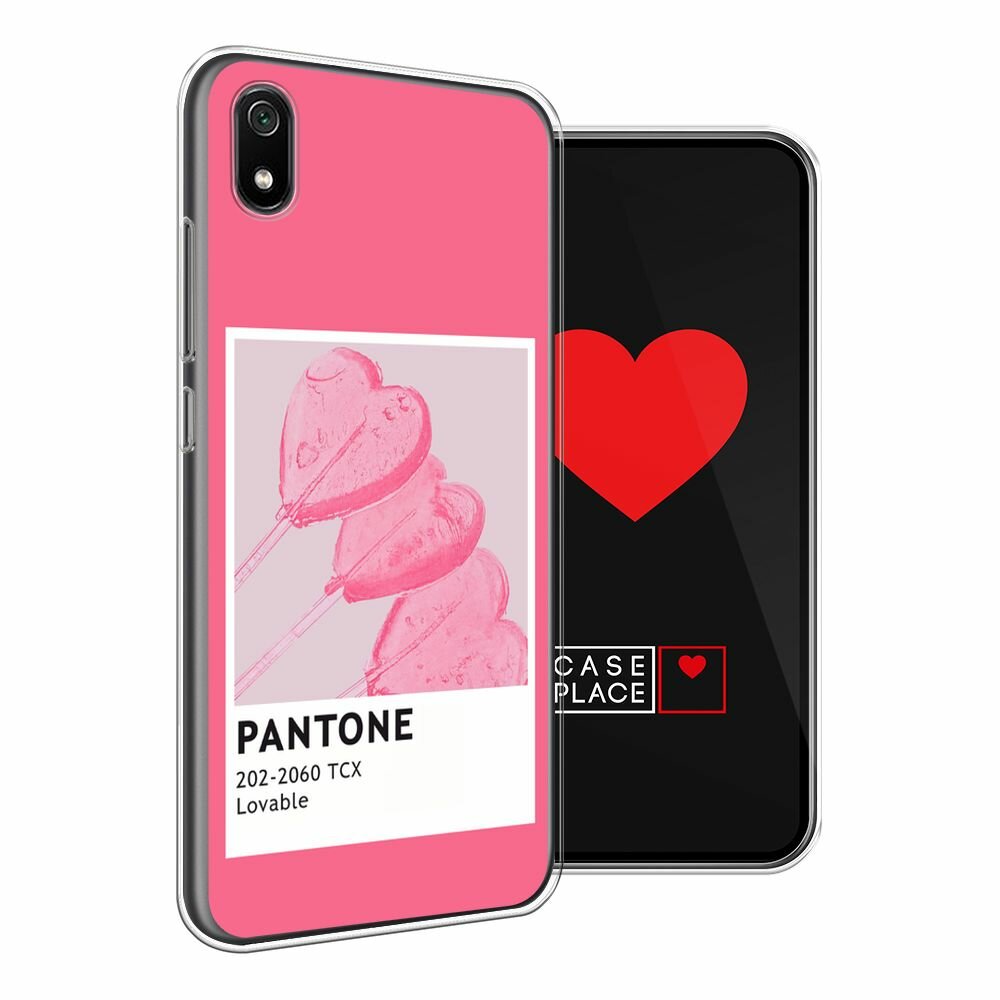 Чехол на Xiaomi Redmi 7A / Сяоми Редми 7А с принтом "Pantone Lovable 1 - 14 февраля" — фото 1