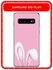 Чехол на Samsung Galaxy S10 + / Самсунг Галакси S10 Плюс с принтом "Кроличьи уши...