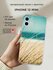 Чехол на Apple iPhone 12 mini / Айфон 12 Мини с принтом "Морской пляж"
