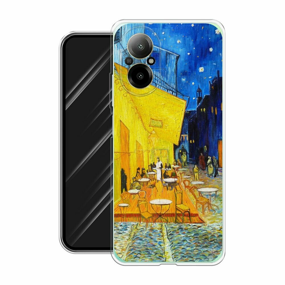 Чехол на Realme C67 4G / Реалми C67 4G с принтом "Ван Гог Желтый дом" — фото 1