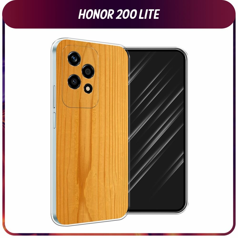 Чехол на Honor 200 Lite / Хонор 200 Лайт с принтом "Текстура дерево"
