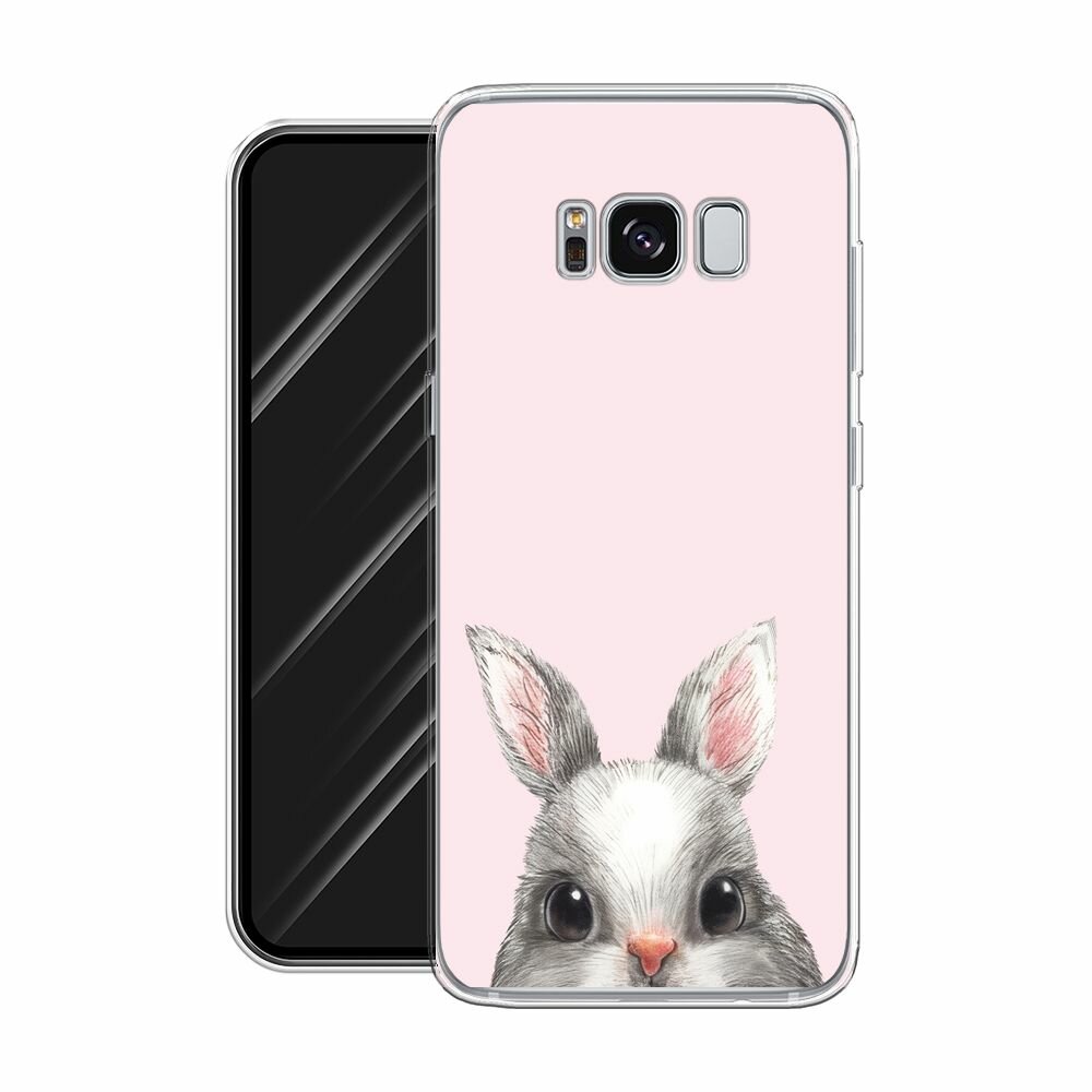 Чехол на Samsung Galaxy S8 / Самсунг Галакси С8 с принтом "Карандашный кролик 1 - 8 марта" — фото 1