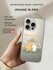 Чехол на Apple iPhone 16 Pro / Айфон 16 Про с принтом "Весенние кролики", прозра...
