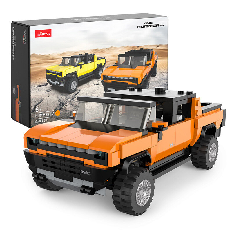Подлинная RASTAR Xinghui Hummer EV, собранные строительные блоки, статическая гоночная машина, имитационная модель автомобиля, игрушка в подарок для мальчиков