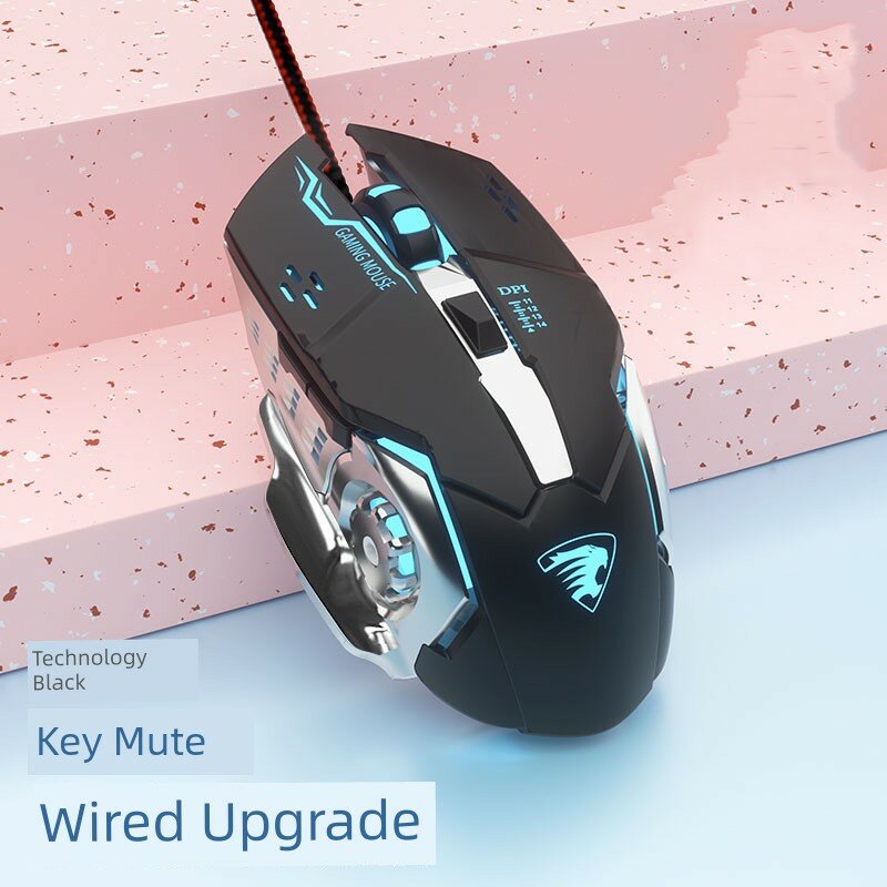 EWEADN/Pioneer G3/G9 игровая мышь для киберспорта, проводная бесшумная USB-мышь, светящийся нож для домашнего офиса