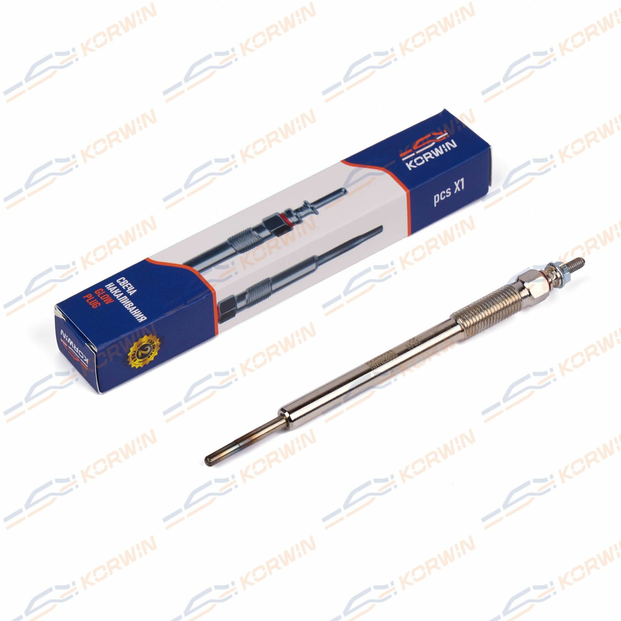 Свеча накаливания Toyota Hilux (15-) 2.4D/LC Prado 150 2.8D пр. Турция