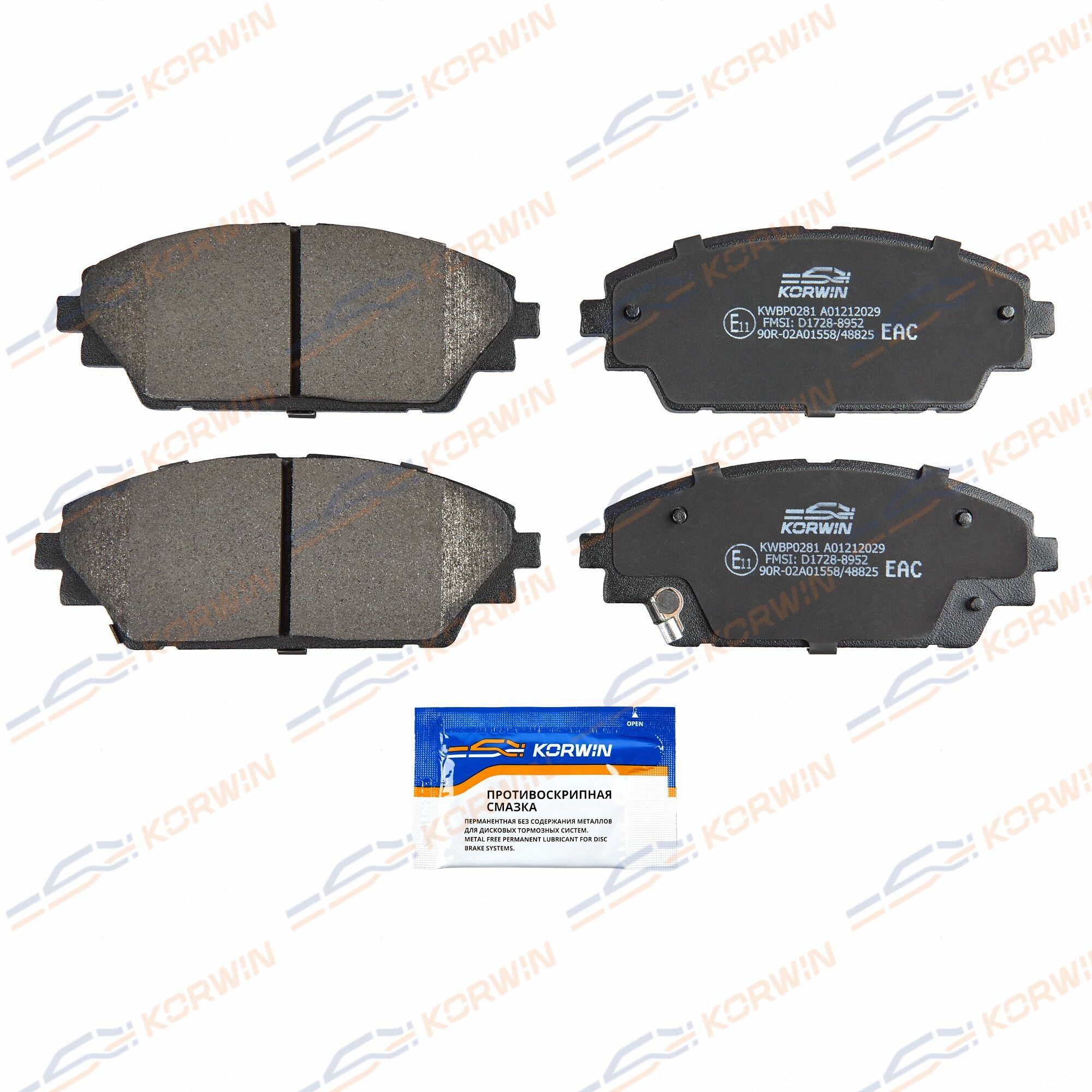 Колодки тормозные перед. Mazda 3 (BM) 13-/CX-3 (DK) 15-