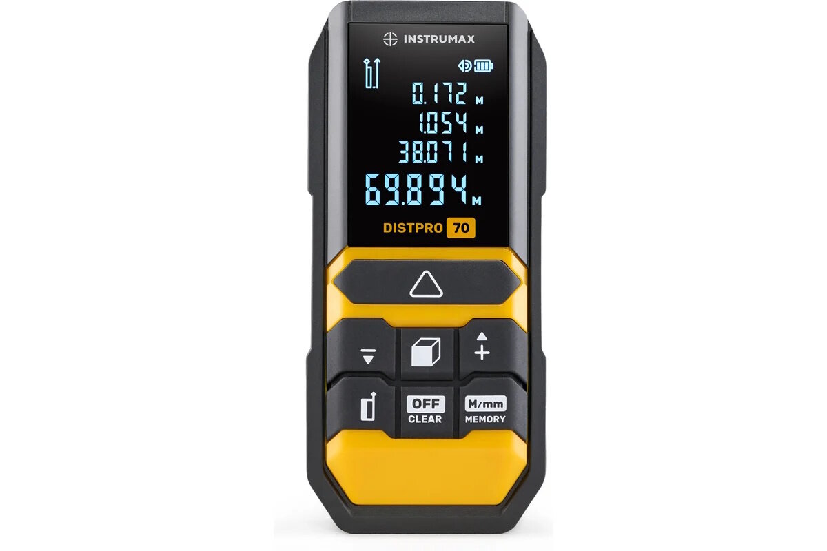 Лазерный дальномер INSTRUMAX DISTPRO 70, погрешность 1.5мм, дальность измерения 70м