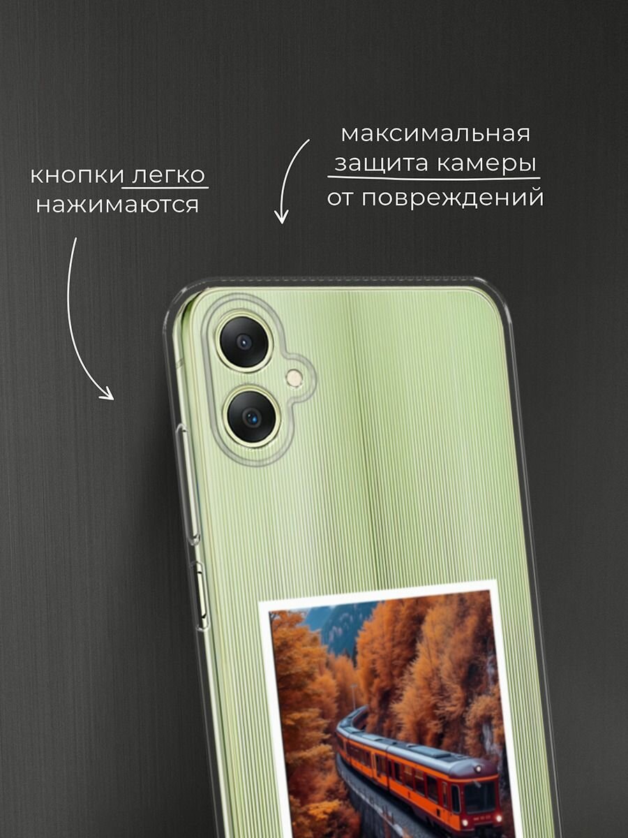 Чехол на Samsung Galaxy A06 / Самсунг Галакси А06 с принтом Дорога в осень — фото 1