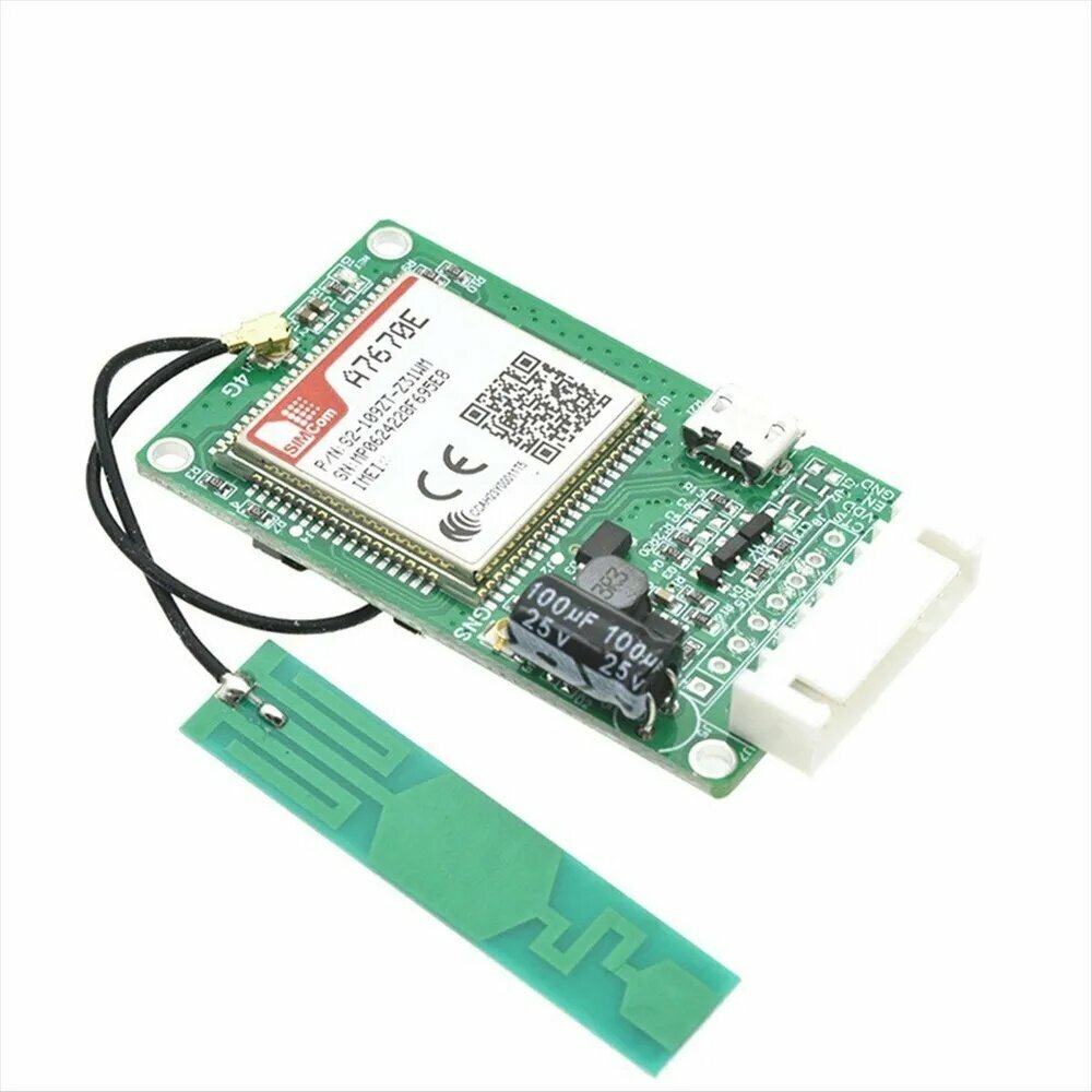 Базовая Плата Модуля A7670E SIMCOM 4G LTE Cat1 Со Слотом Для SIM-Карты