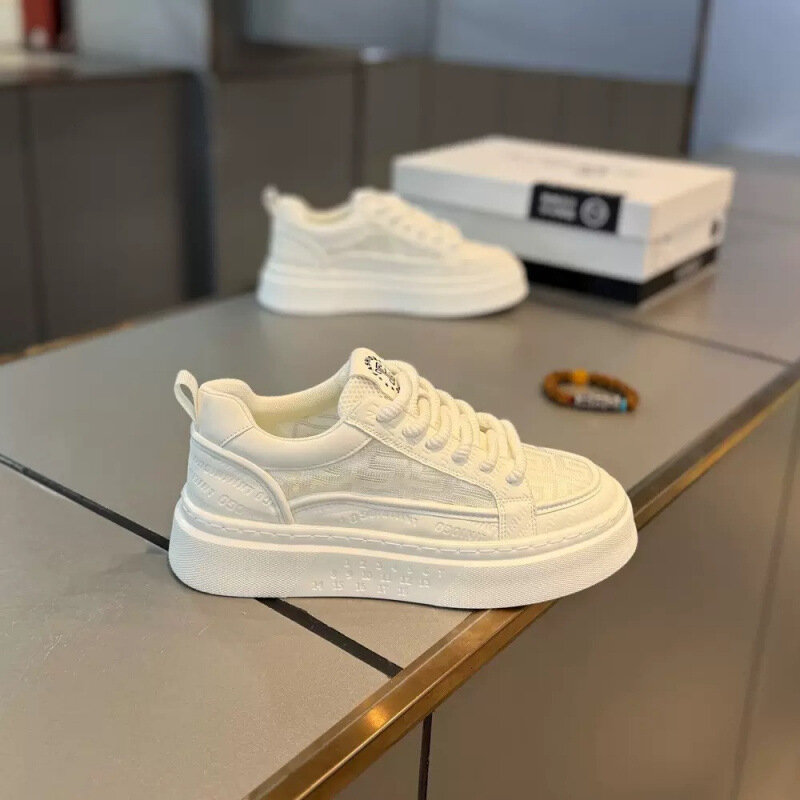 AIS Кеды лето Мужчины все Дышащие Увеличение высоты Сетка