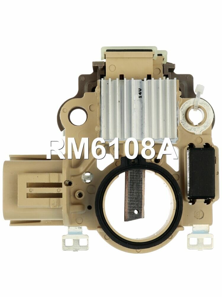Регулятор генератора UTM RM6108A, для разных моделей автомобилей 1 шт серебристый