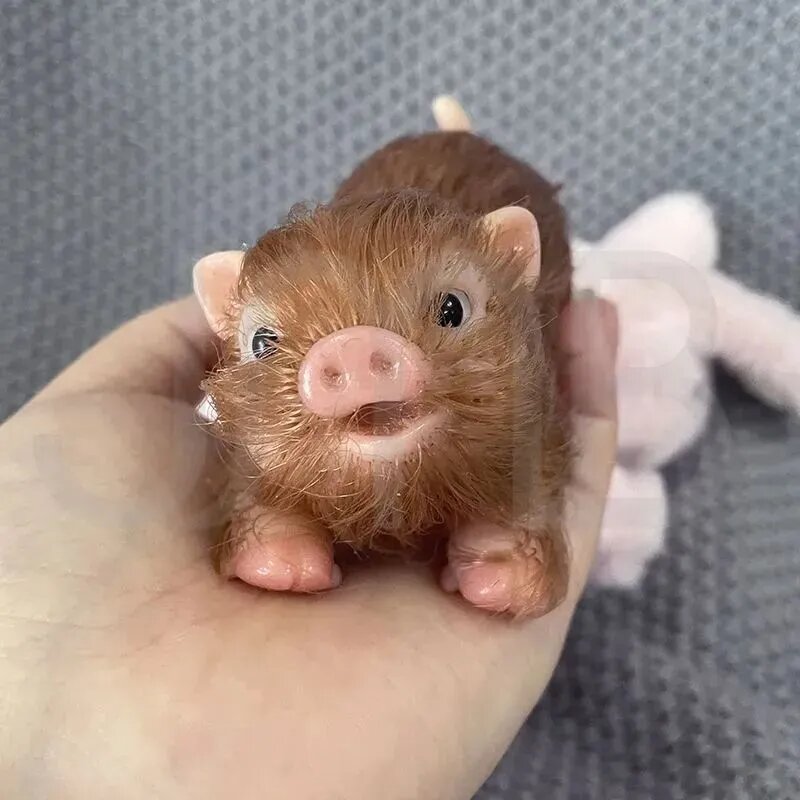 Силиконовая свиньи кукла 5inch Reborn piglet, силикон, кукла-реборн