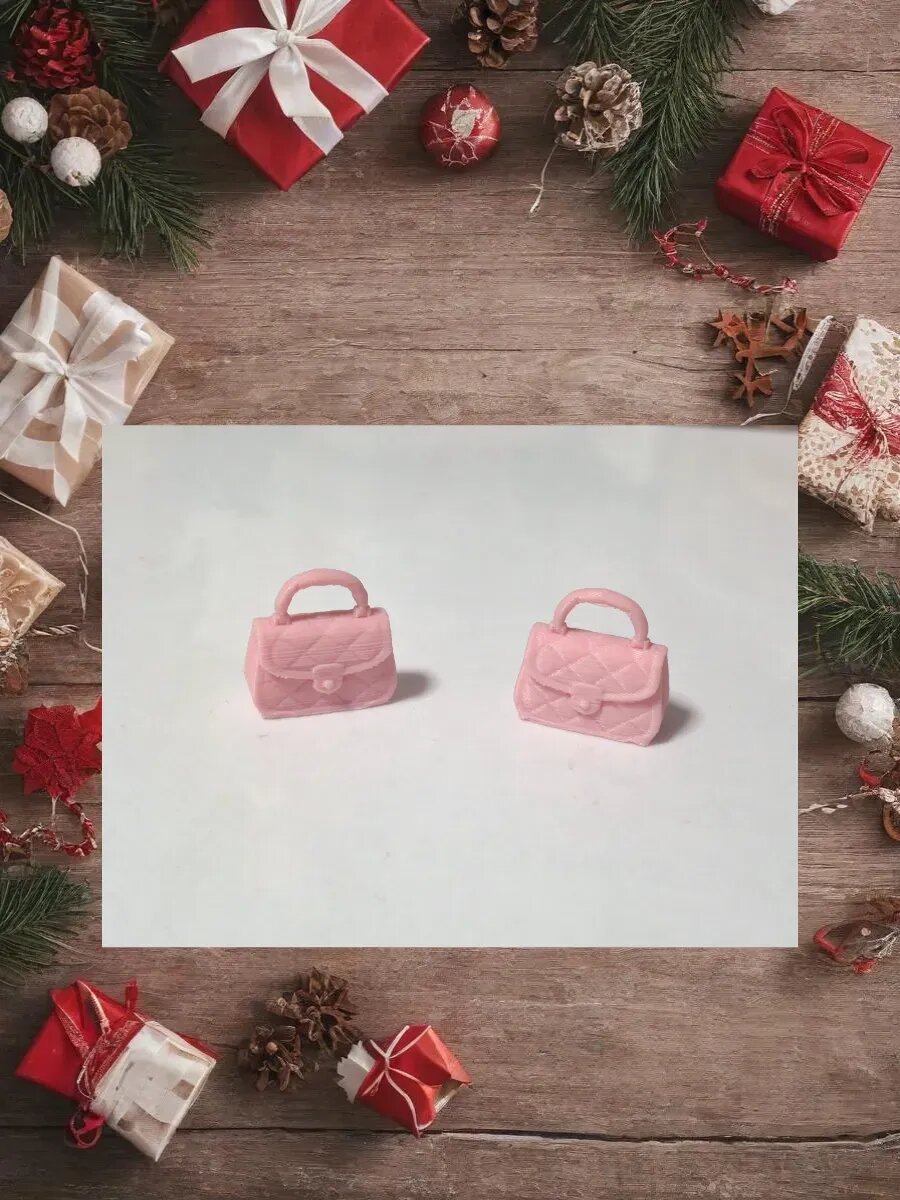 Набор миниатюр "Сумочка" - 2 шт, для ватной игрушки