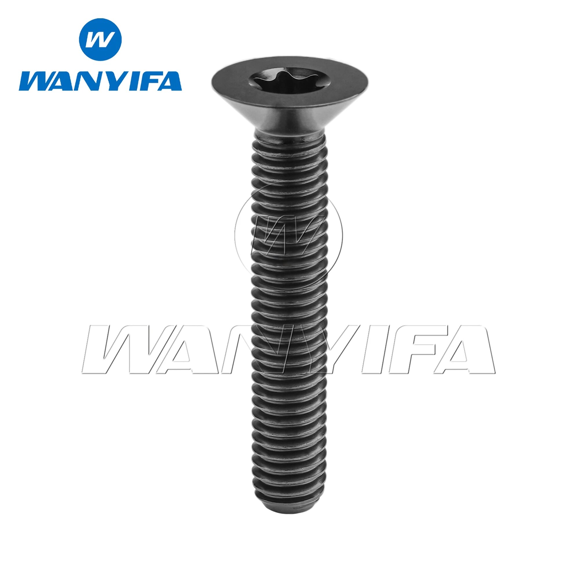 Титановые болты Wanyifa M4M5x8/10/12/15/20/25/30/35/40 мм Torx M5 T20, Black, 35mm