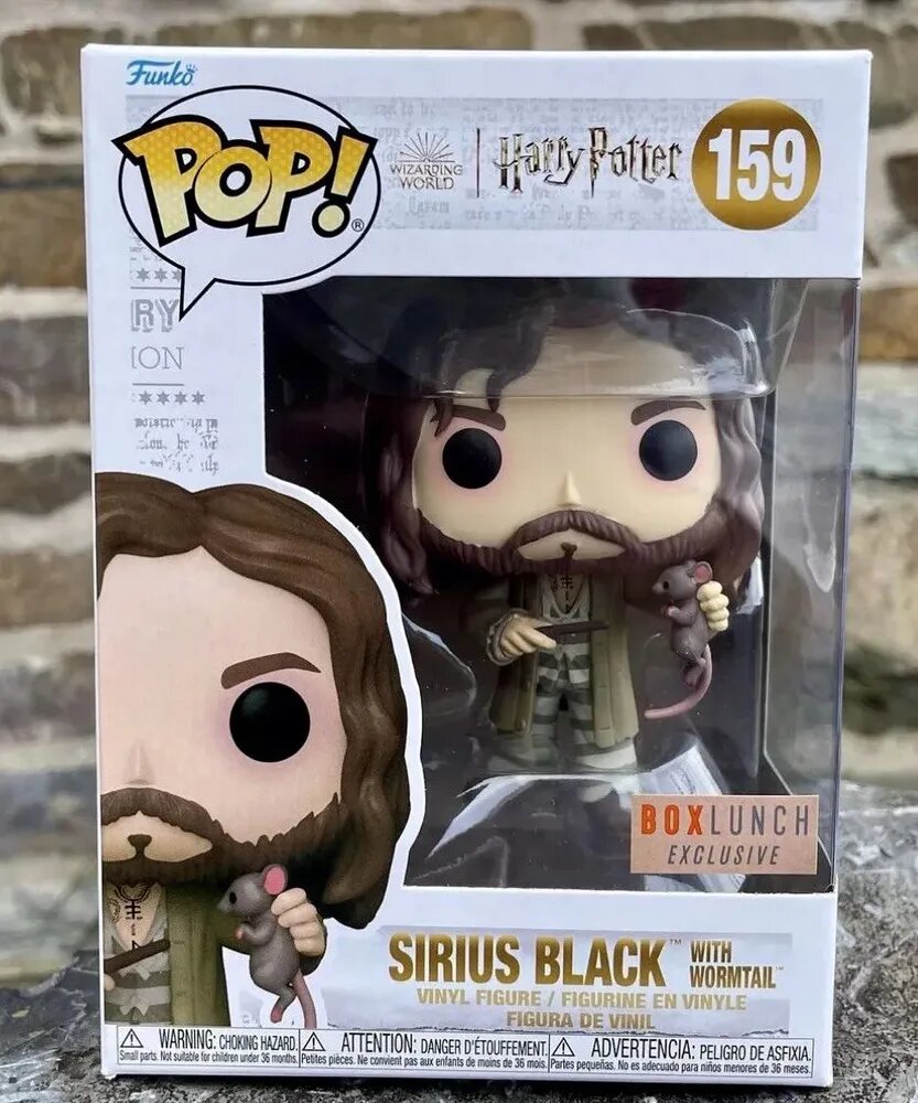 Фигурка Funko Pop! Harry Potter: Sirius Black with Wormtail (Фанко Поп Сириус Блэк 159) из винила, для коллекционеров, Китай — фото 1