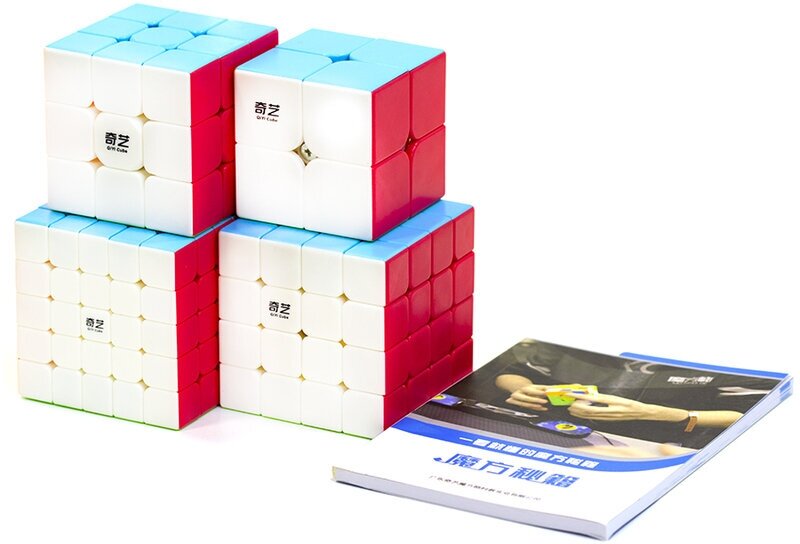 QiYi MoFangGe / Набор кубиков рубиков MOFANGGE QI 2x2-4x4, кубик 2х2, кубик 3х3, кубик 4х4, кубик 5х5