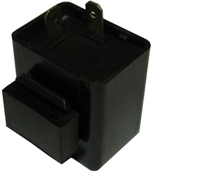 Реле поворотов c 2 контактами без проводов квадратное для мотоцикла YAMAHA YBR125, черный