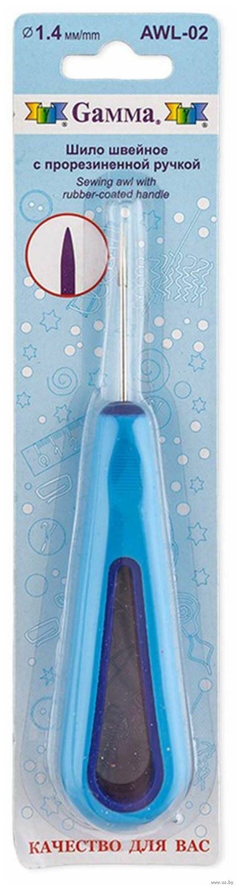 Инструменты Gamma Шило швейное AWL-02 в блистере d 1.4