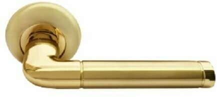 Ручка дверная Rucetti (Ручетти) RAP 2 SG/GP Цвет - Матовое золото/золото