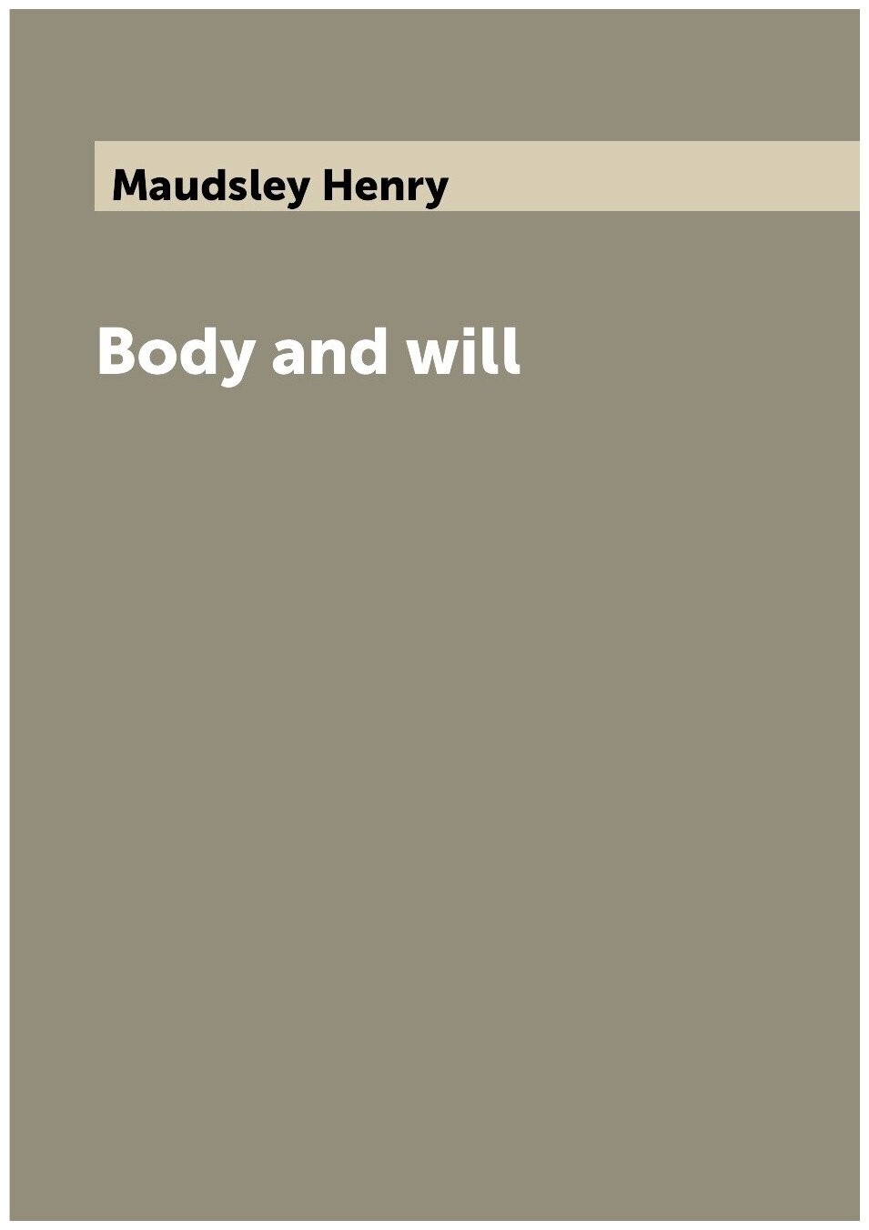 Body and will — фото 1
