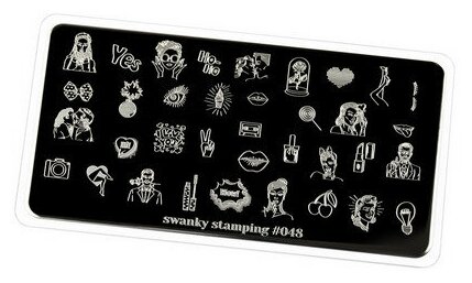 Swanky Stamping, Пластина для стемпинга №48