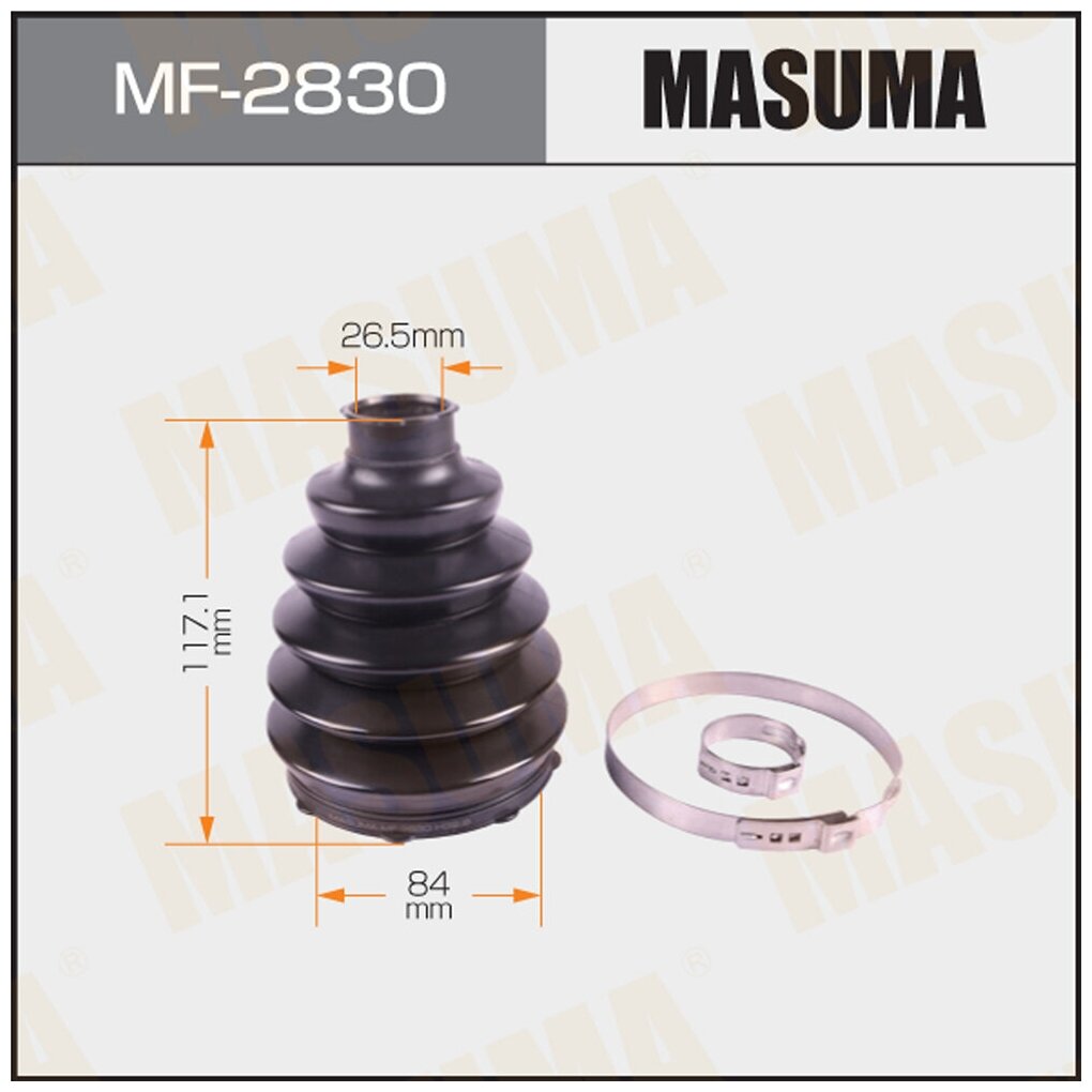 Пыльник ШРУС 84 x 117,1 x 26,5 Masuma Nissan Qashqai (J11) 14- пластик + спецхомут