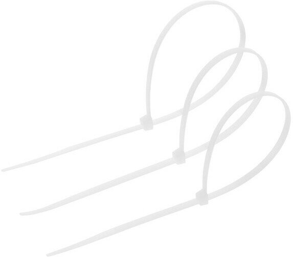 Хомут нейлоновый тундра krep, для стяжки, 3.6х250 мм, белый, в упаковке 100 шт, 9380708