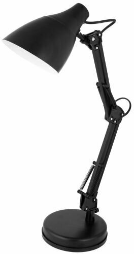 Светильник настольный Camelion KD-331 C02 под лампу накаливания, макс. мощ. 40Вт, ~230В, E27, "LOFT" черный, на подставке