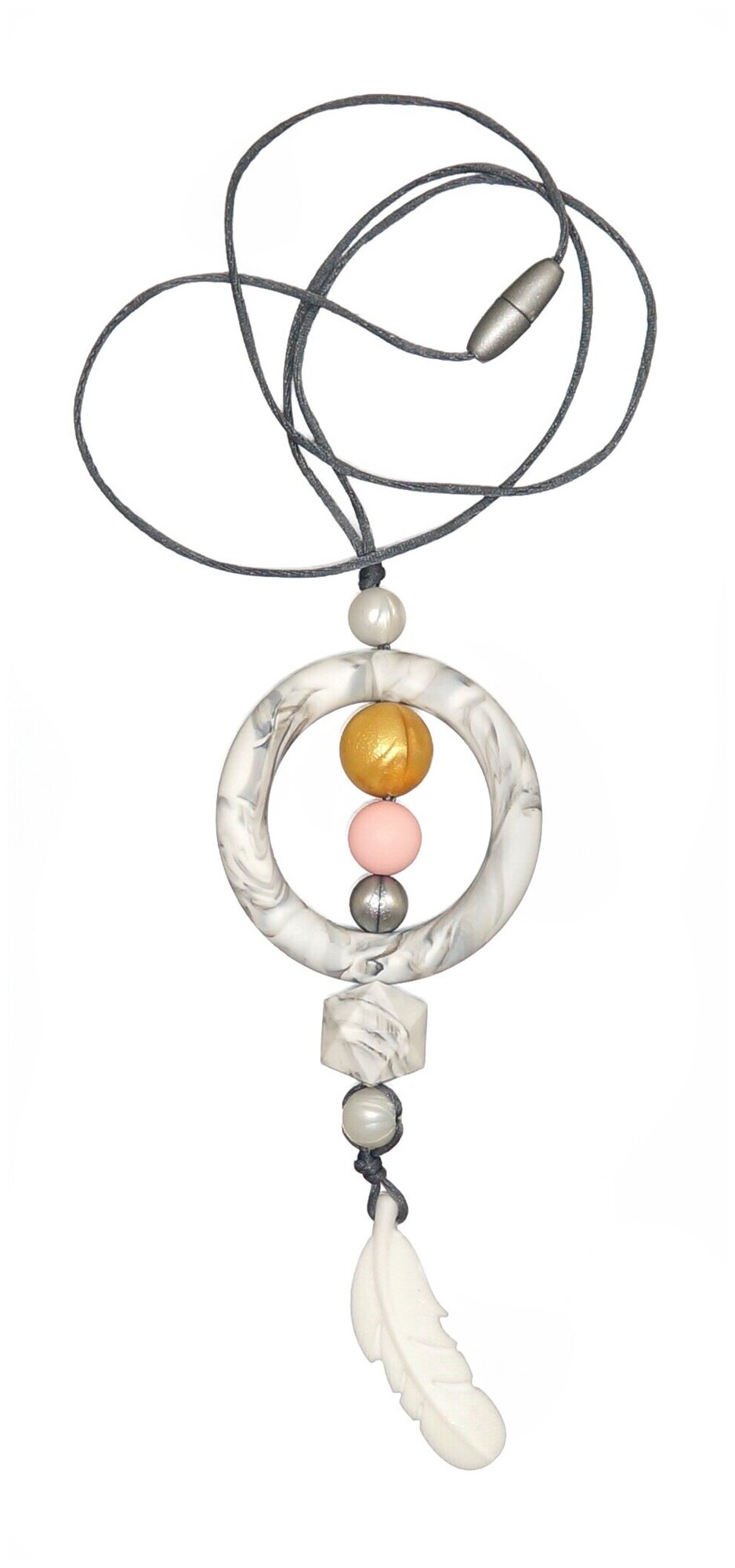 Грызунок прорезыватель для зубов детский - Слингобусы из пищевого силикона , силиконовый кулон прорезыватели , iSюминка "Марбле Круг"13068058