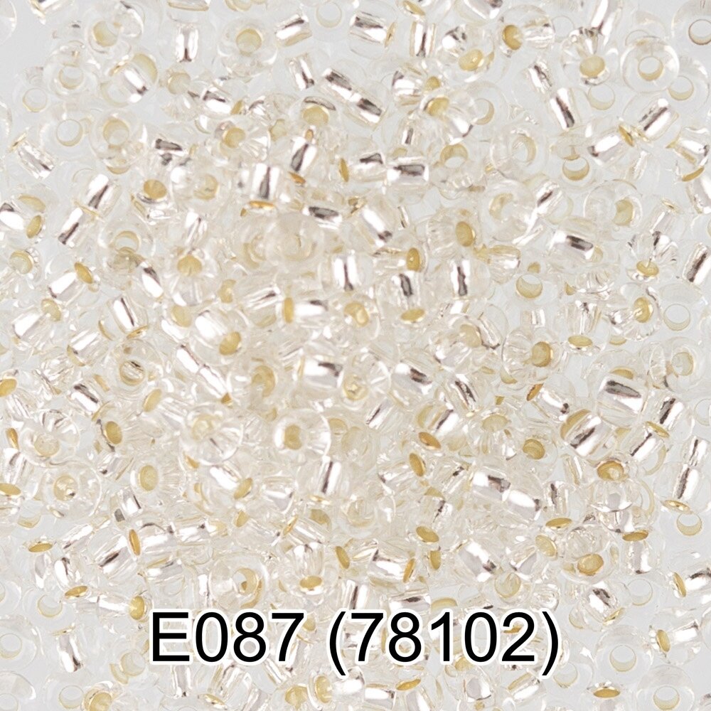 Бисер Чехия "GAMMA" круглый 10/0 2.3 мм 5 г E087 прозрачный ( 78102 )