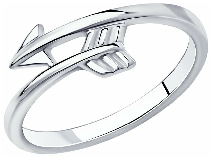 Кольцо, серебро, 925 проба, родирование