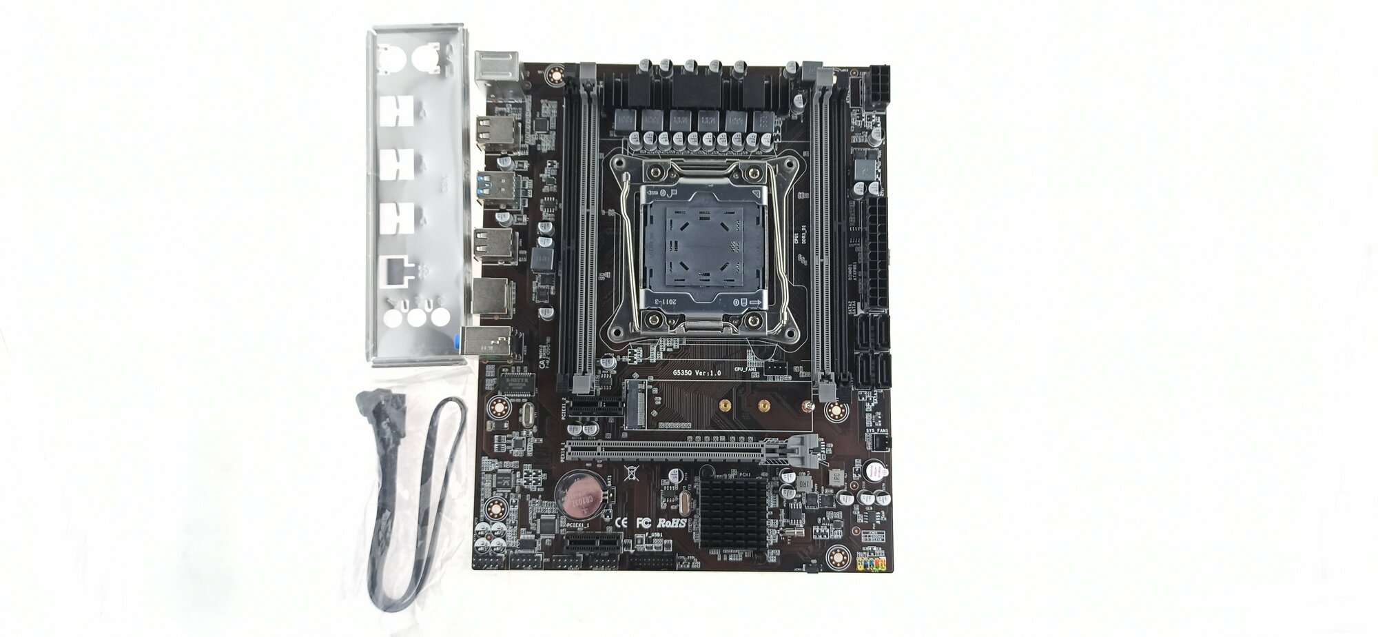 Материнская плата LGA2011-3, X99 (2xDDR4, 2хDDR3, 1xPCI-e16, 2xPCI-e1, 4xSATA, 1xM2, 6xUSB) OEM