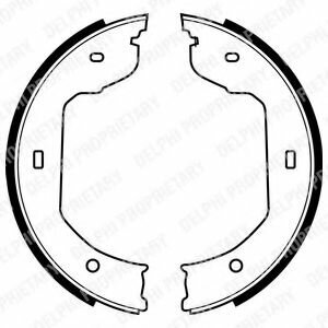 К-т колодок стояночного тормоза BMW, VW DELPHI LS1920