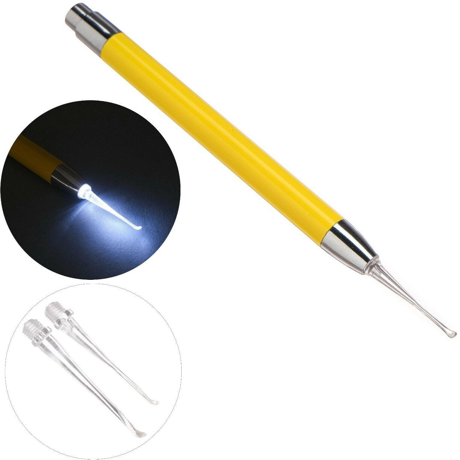 Палочка для чистки ушей с подсветкой, ААА, 14×1.2 см