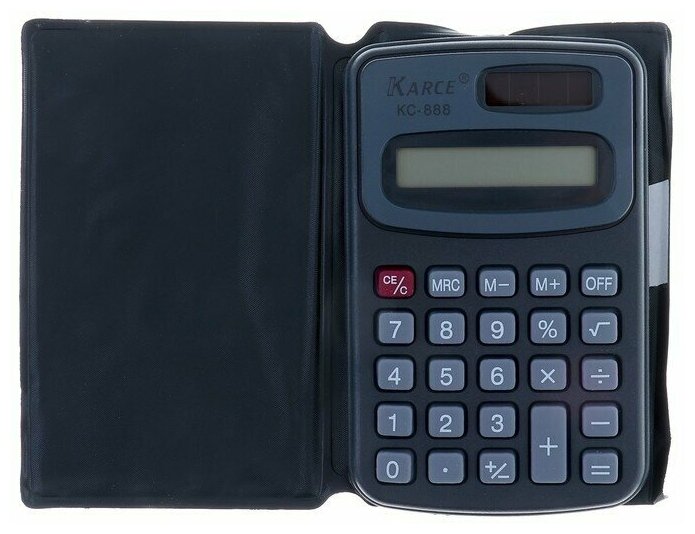 Калькулятор карманный, 8-разрядный, KC-888, двойное питание