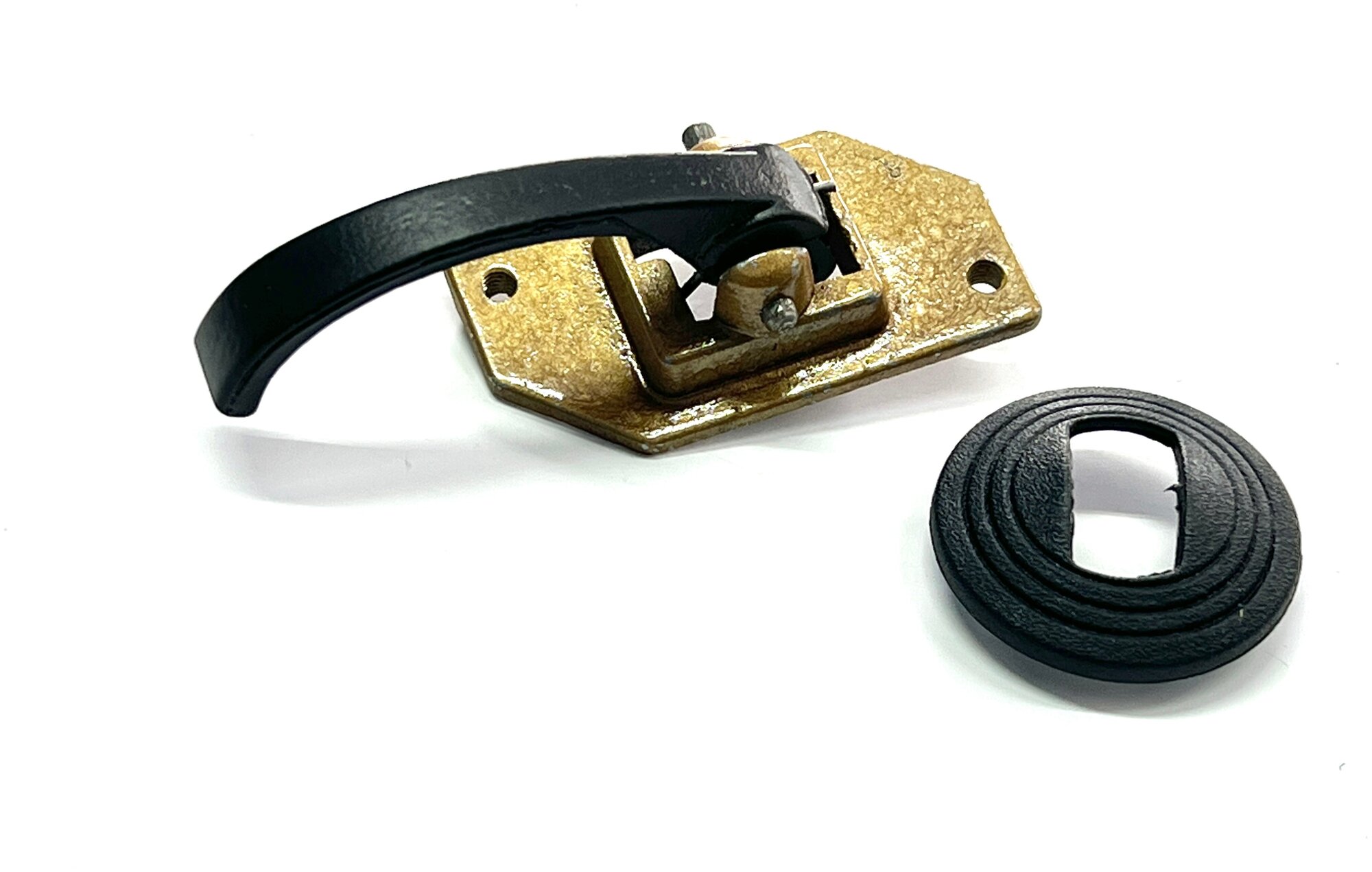 Ручка двери АвтоДеталь, для ВАЗ 2101-2107 и других, металл, черная