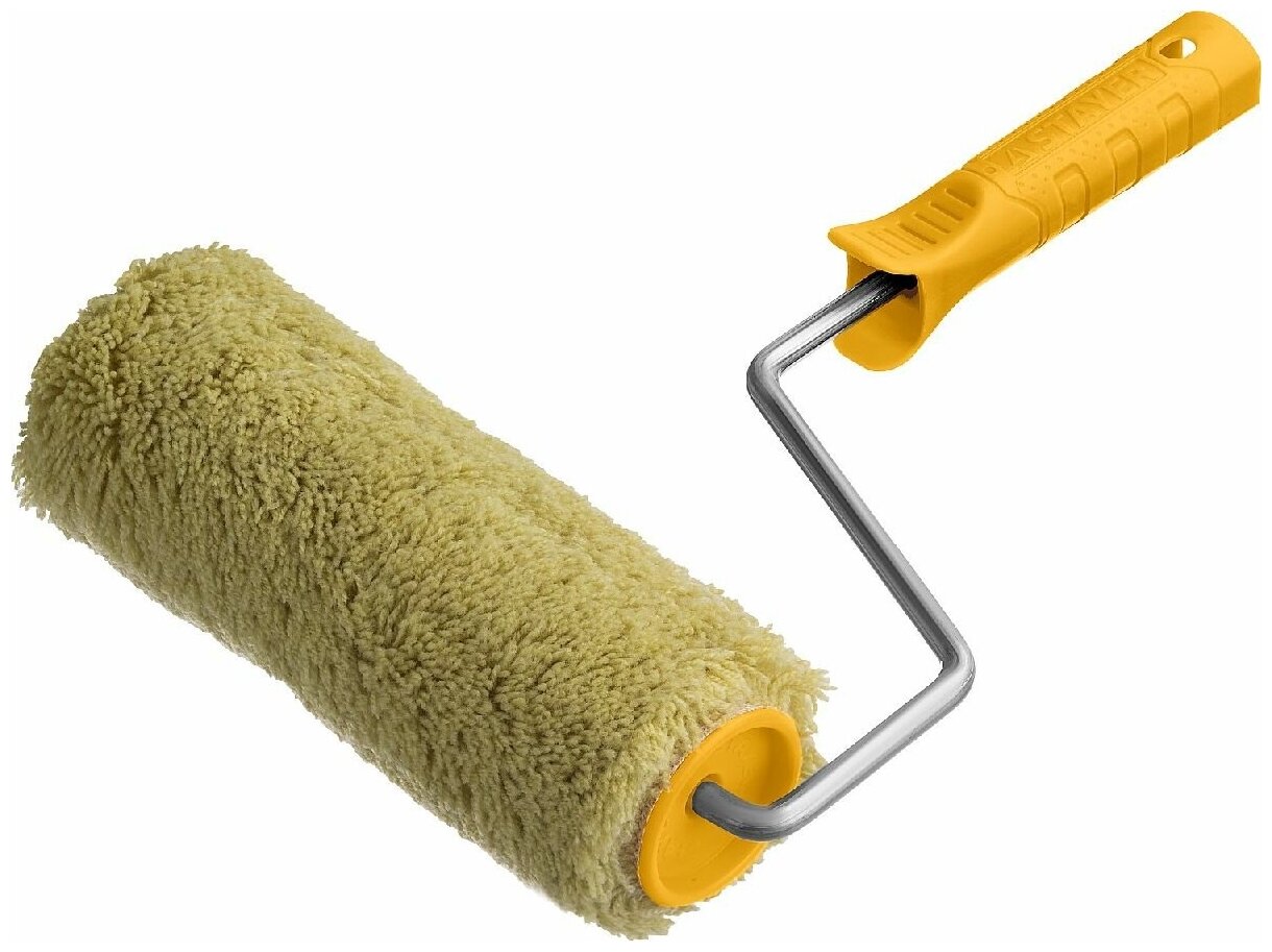 Валик с ручкой STAYER Syntex 48 180 мм полиакрил 18 мм для грубых поверхностей универсальные ЛКМ thermofusion