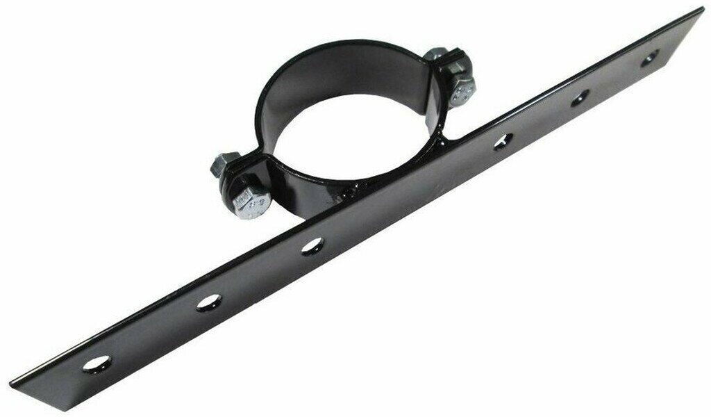 "PODPORA PLOTU" чёрный кронштейн для крепления брусков забора, на опору PODPORA-VYSOKY диам. 50мм